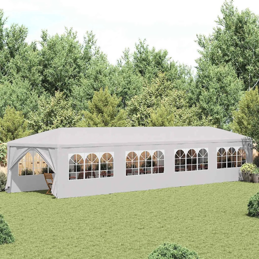 vidaXL Marketos Zahradní party stan 3x12 m bílý
