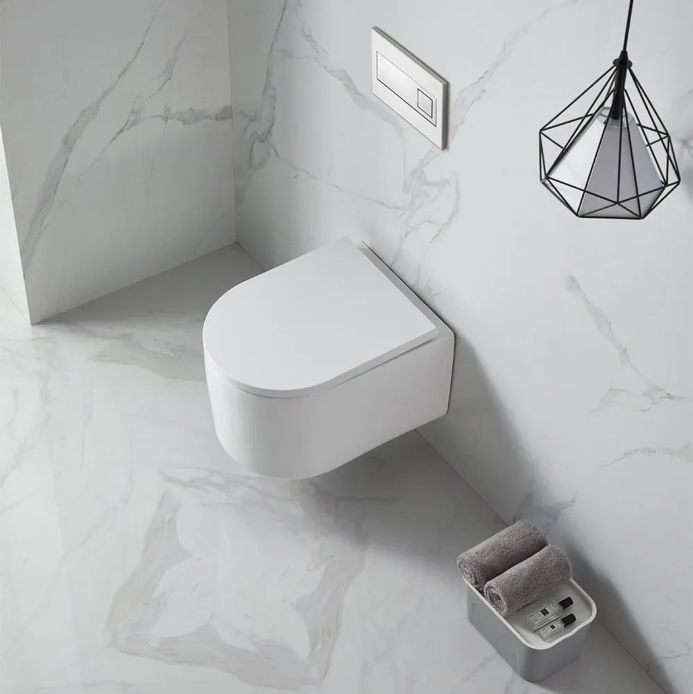 Mereo Mereo, WC závěsné kapotované, RIMLESS, 495x360x370, keramické, vč. sedátka CSS115S, VSD84S2