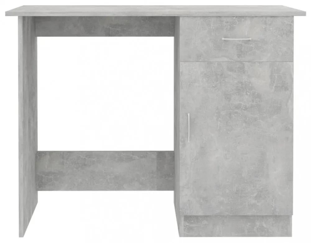 Psací stůl se skříňkou 100x50 cm Dekorhome Dub sonoma