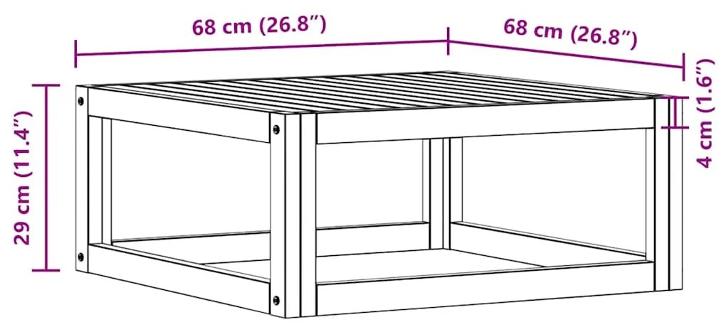 vidaXL Marketos Konferenční stolek 68 x 68 x 29 cm masivní akáciové dřevo