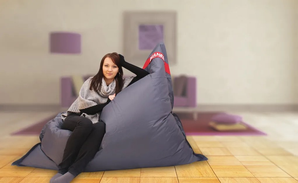 BeanBag Sedací vak 179x140 perfekt dark gray