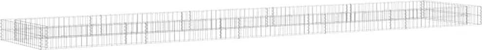 Gabionový vyvýšený záhon pozinkovaná ocel 500 x 100 x 20 cm 151315