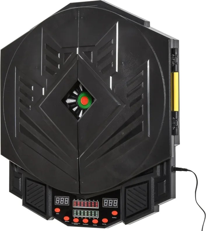 Elektronický terč na šipky s LED displejem vč. 12 šipek, 49 x 55 cm B8-0006