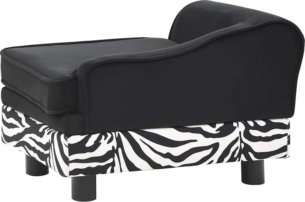 Pohovka pro psy černá 57 x 34 x 36 cm plyš 170939