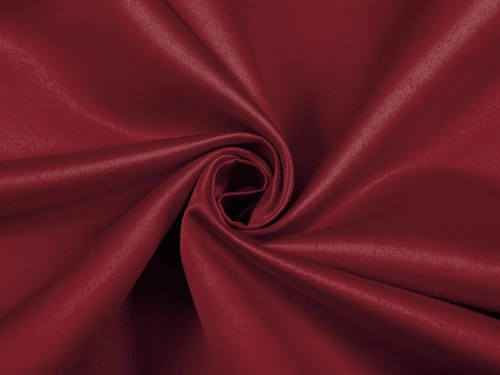 Biante Saténový kulatý ubrus polyesterový Satén LUX-036 Vínově červený Ø 110 cm