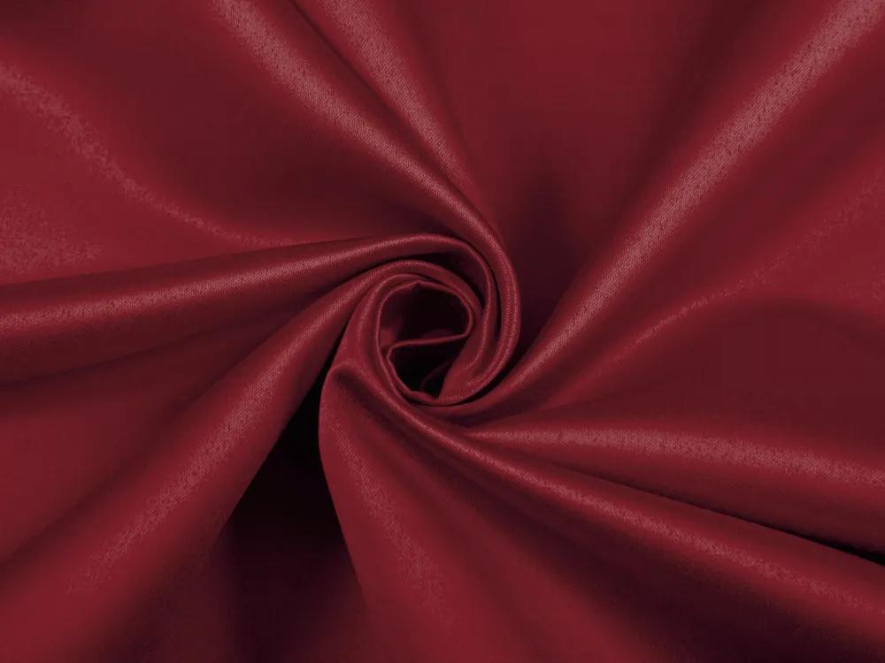 Biante Saténový oválný ubrus polyesterový Satén LUX-036 Vínově červený 80x120 cm