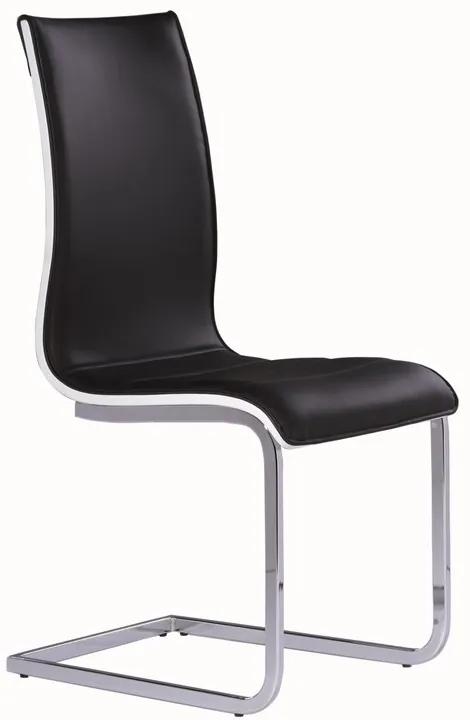 Casarredo Jídelní čalouněná židle H-133 černá/bílá