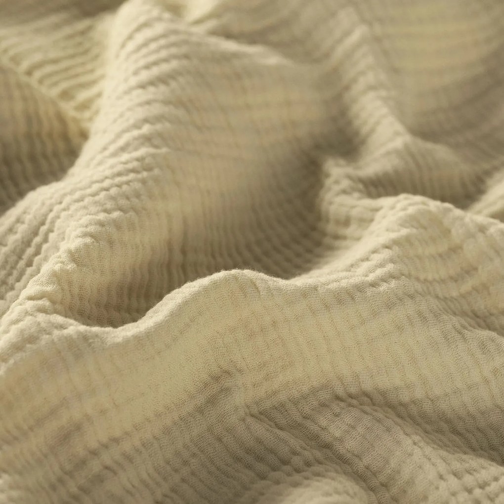 Celoroční mušelínové povlečení Sand - GOTS Velikost: atypický 200 x 200 + 2 x 70 x 90