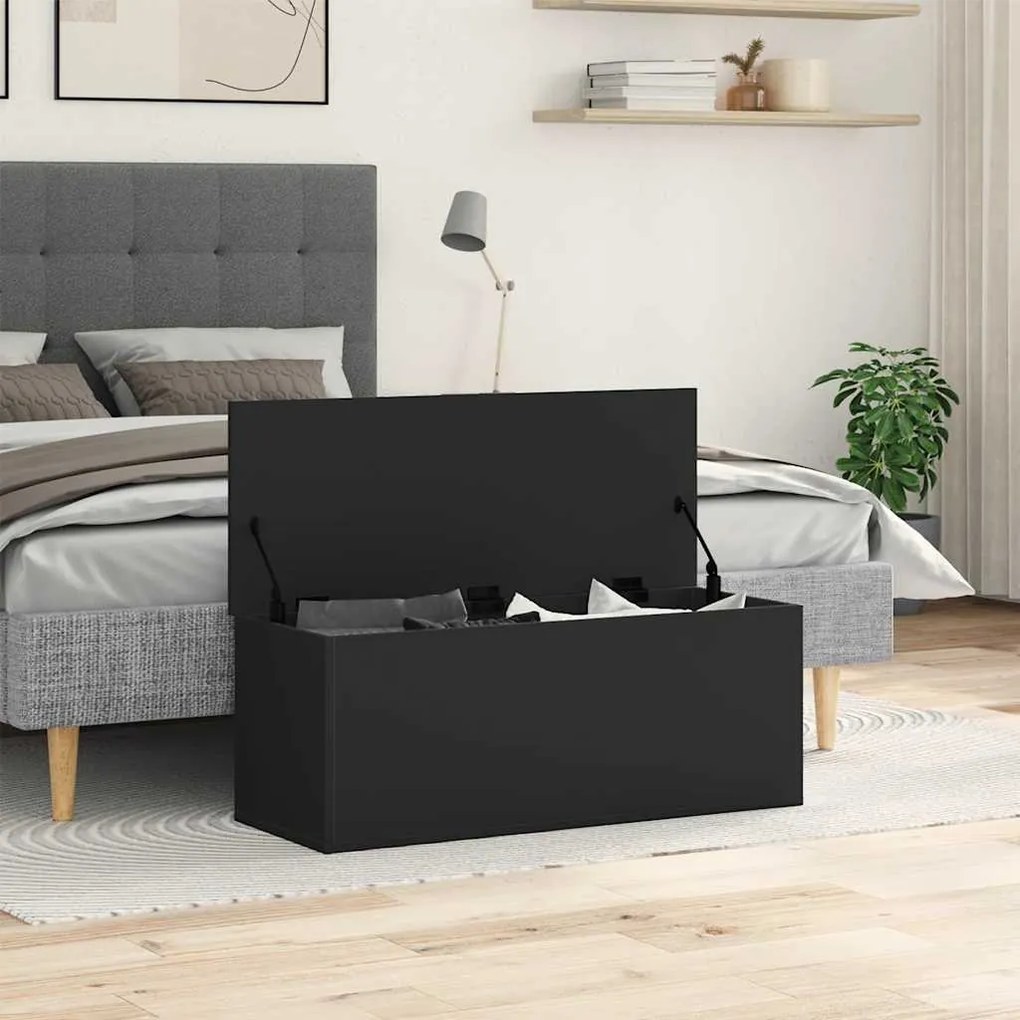 vidaXL Úložný box 90 x 35 x 35 cm kompozitní dřevo [840682] Barva: kouřový dub