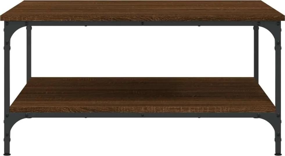 vidaXL Konferenční stolek 80 x 80 x 40 cm kompozitní dřevo [832839] Barva: kouřový dub