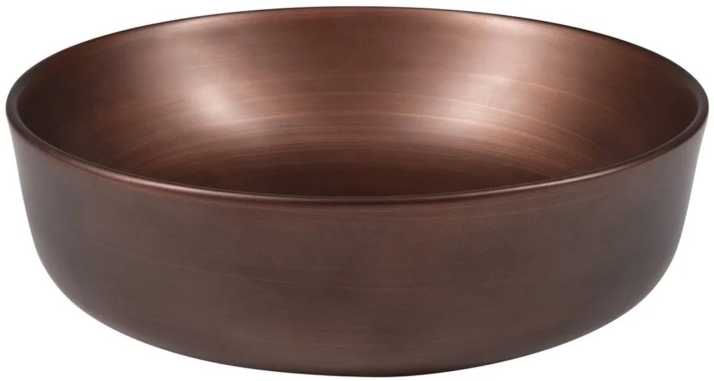 Sapho Sapho, PRIORI keramické umyvadlo na desku, průměr 41,5cm, měď, PI040