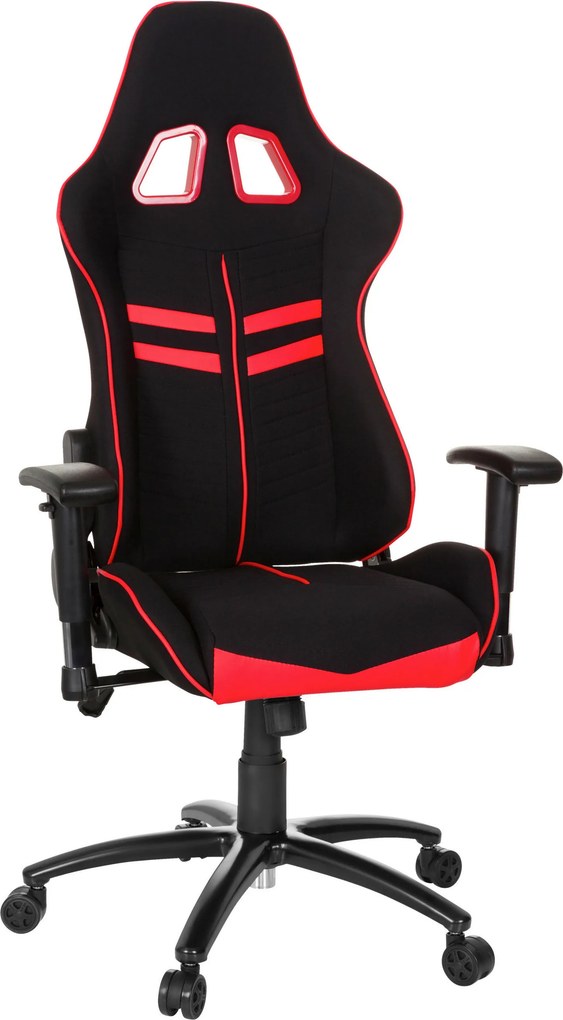 XXXLutz HERNÍ ŽIDLE, plochá tkanina, červená, černá MID.YOU - Online Only kancelářské židle - 001918027502