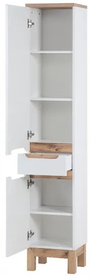 Koupelnová skříňka BALI bílá 800, vysoká