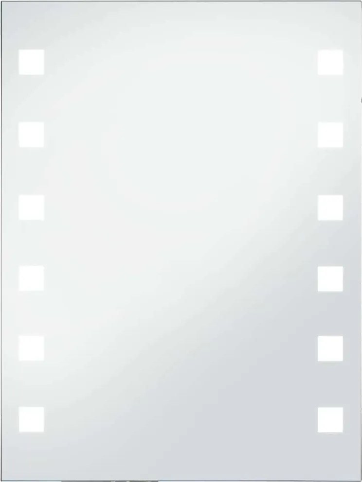 Koupelnové nástěnné zrcadlo s LED osvětlením 60 x 80 cm 144700