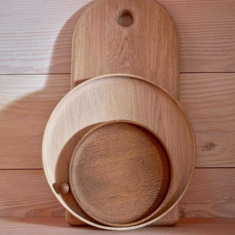 Dřevěný tác ø 30 cm Inka – OYOY Living Design