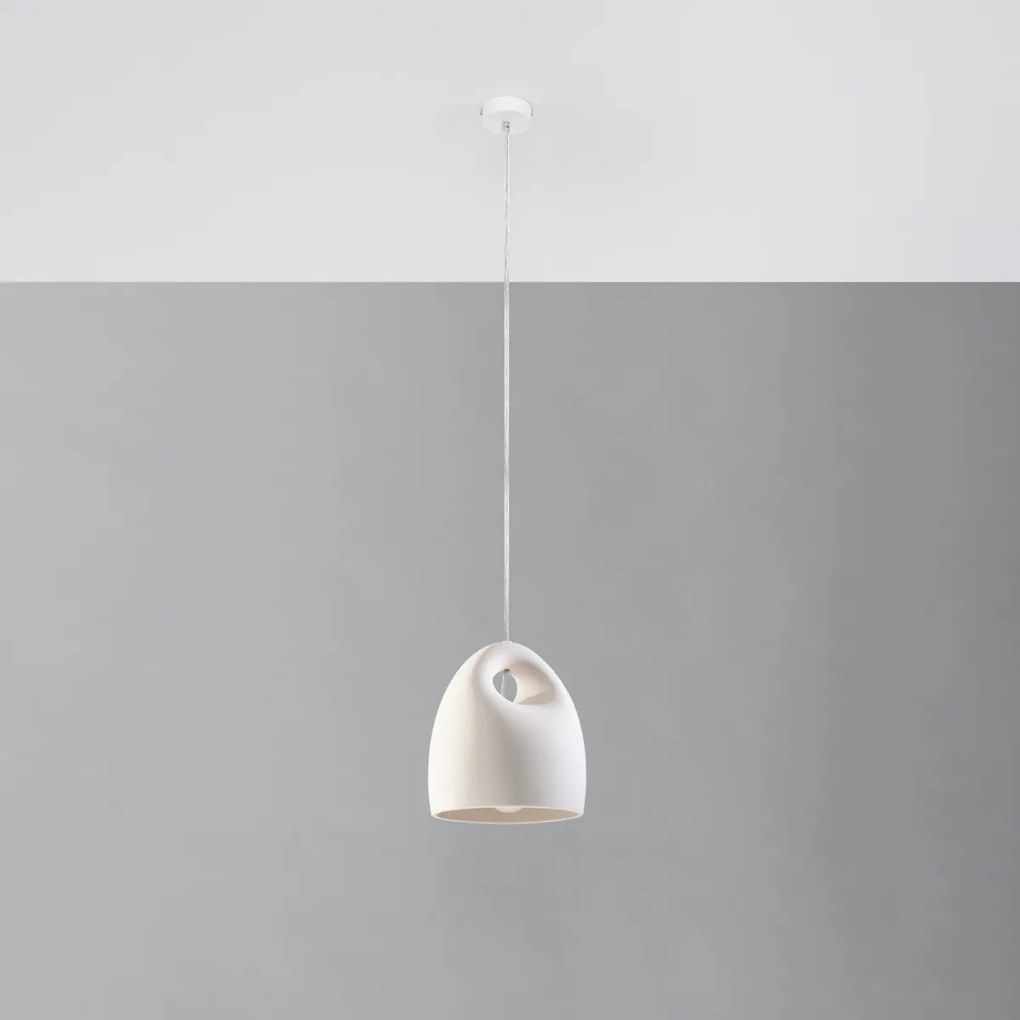 Sollux Lighting Keramická závěsná lampa BUKANO
