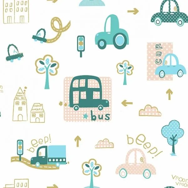 ICH Wallcoverings Dětská papírová tapeta na zeď, 561-2 , Coconet, Ichwallcoverings rozměry 0,53 x 10,05 m