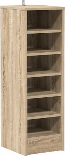 skříňka na boty, botník, 6 polic, dřevo, 92x36x32 cm, dub sonoma, Dekorino BB20260074