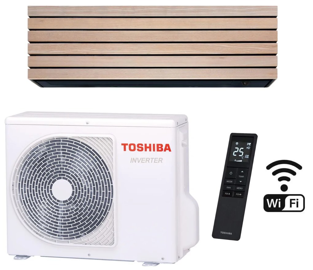 Klimatizace Toshiba Daiseikai 10 Wood 3,5 kW - sestava 1+1 včetně montáže