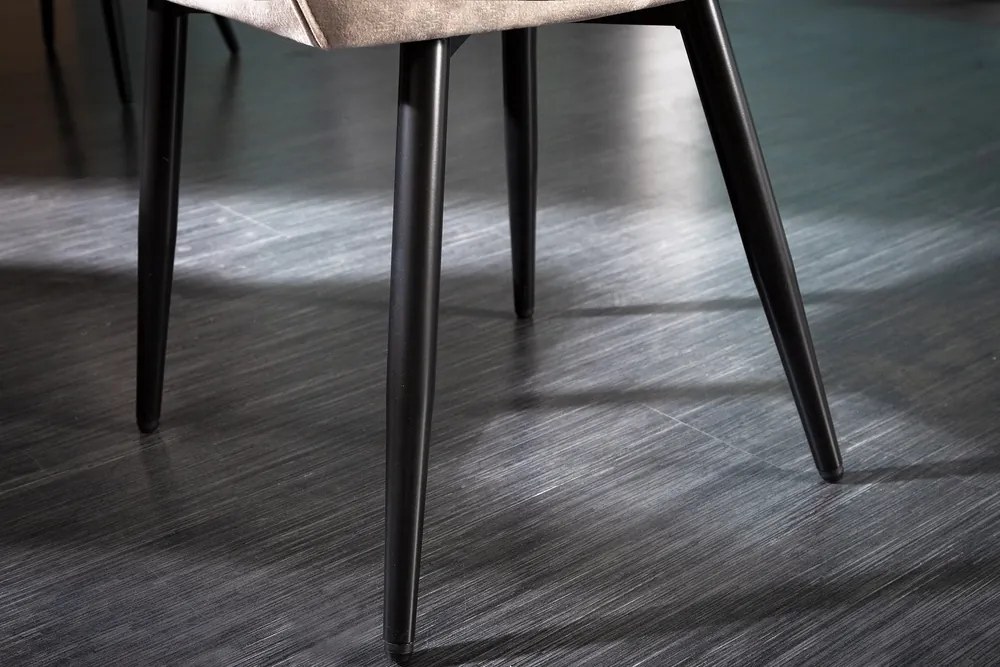 Designová židle Garold šampaňský samet - Skladem