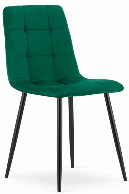 Set jídelních židlí KARA tmavě zelené (4ks)