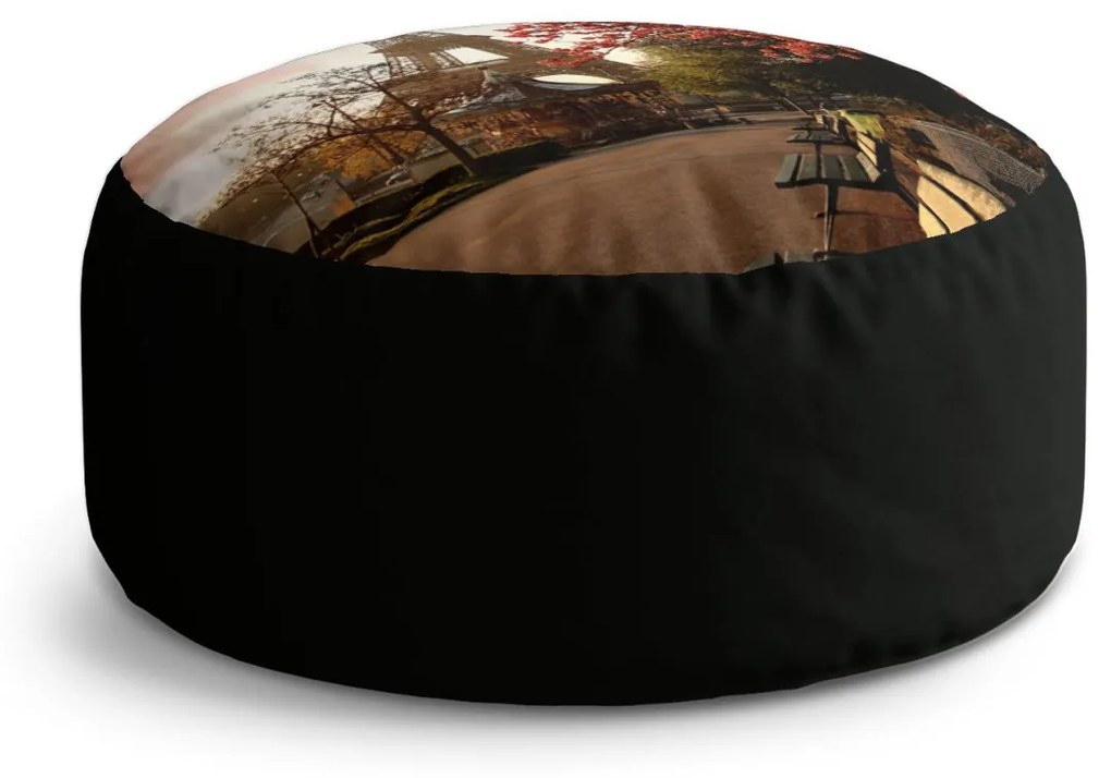 Sablio Taburet Circle Eiffelova věž a červený strom: 38x48 cm