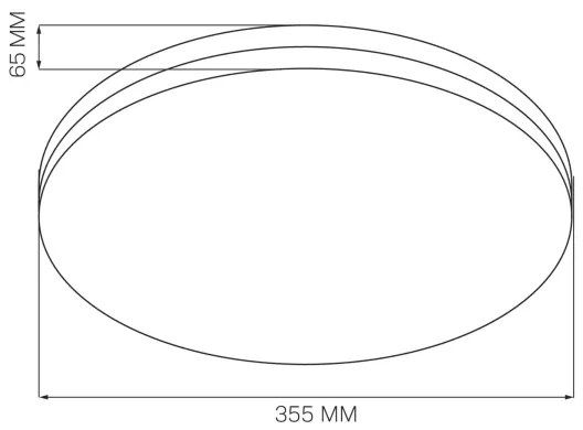 LED Koupelnové stropní svítidlo MOON LED/18W/230V černá IP44
