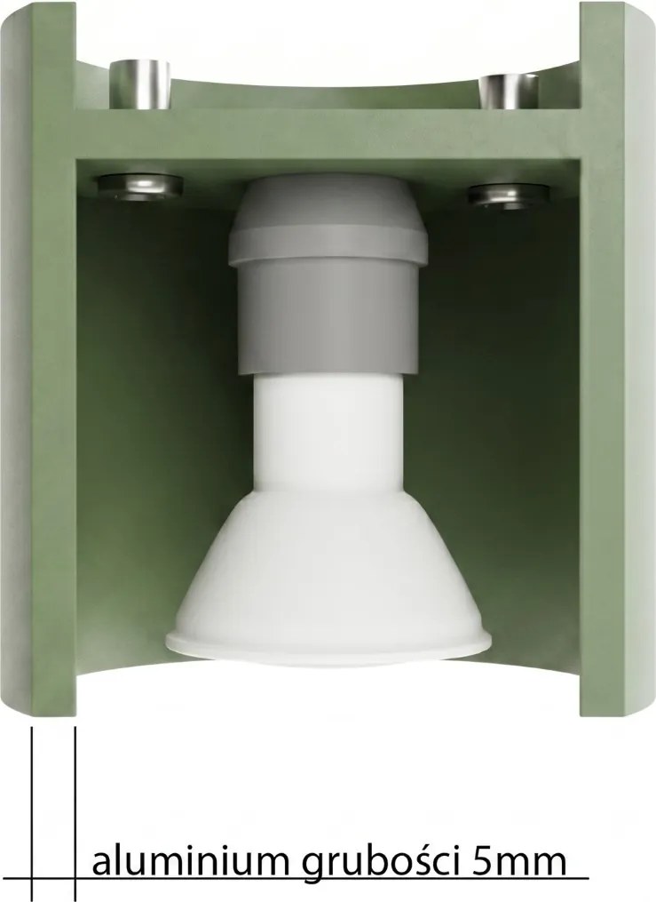 Sollux Lighting Stropní svítidlo ORBIS 2 olivově zelené