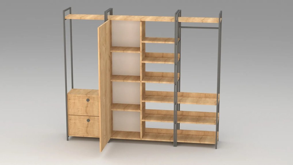 Kalune design Otevřená šatní skříň OKAN
