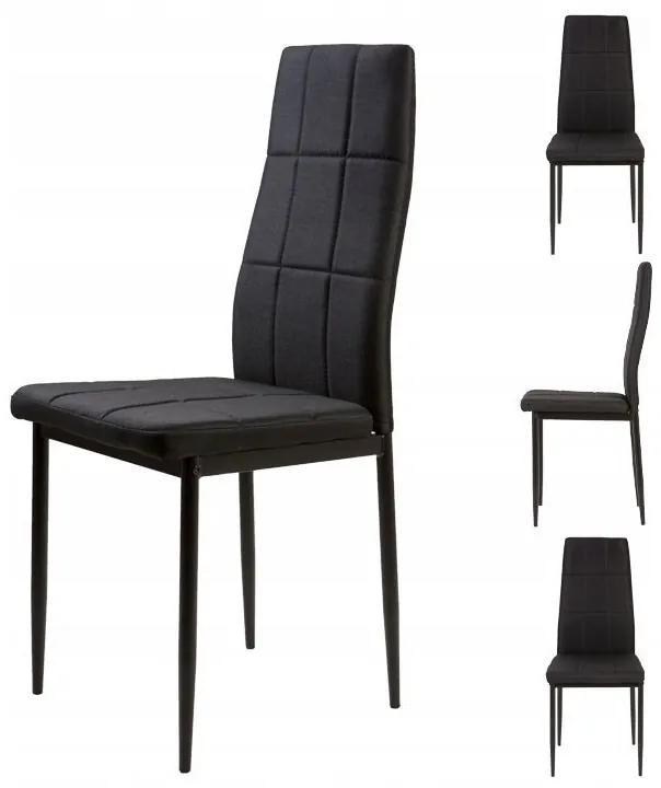 Jídelní židle set 4 ks Sydney černé