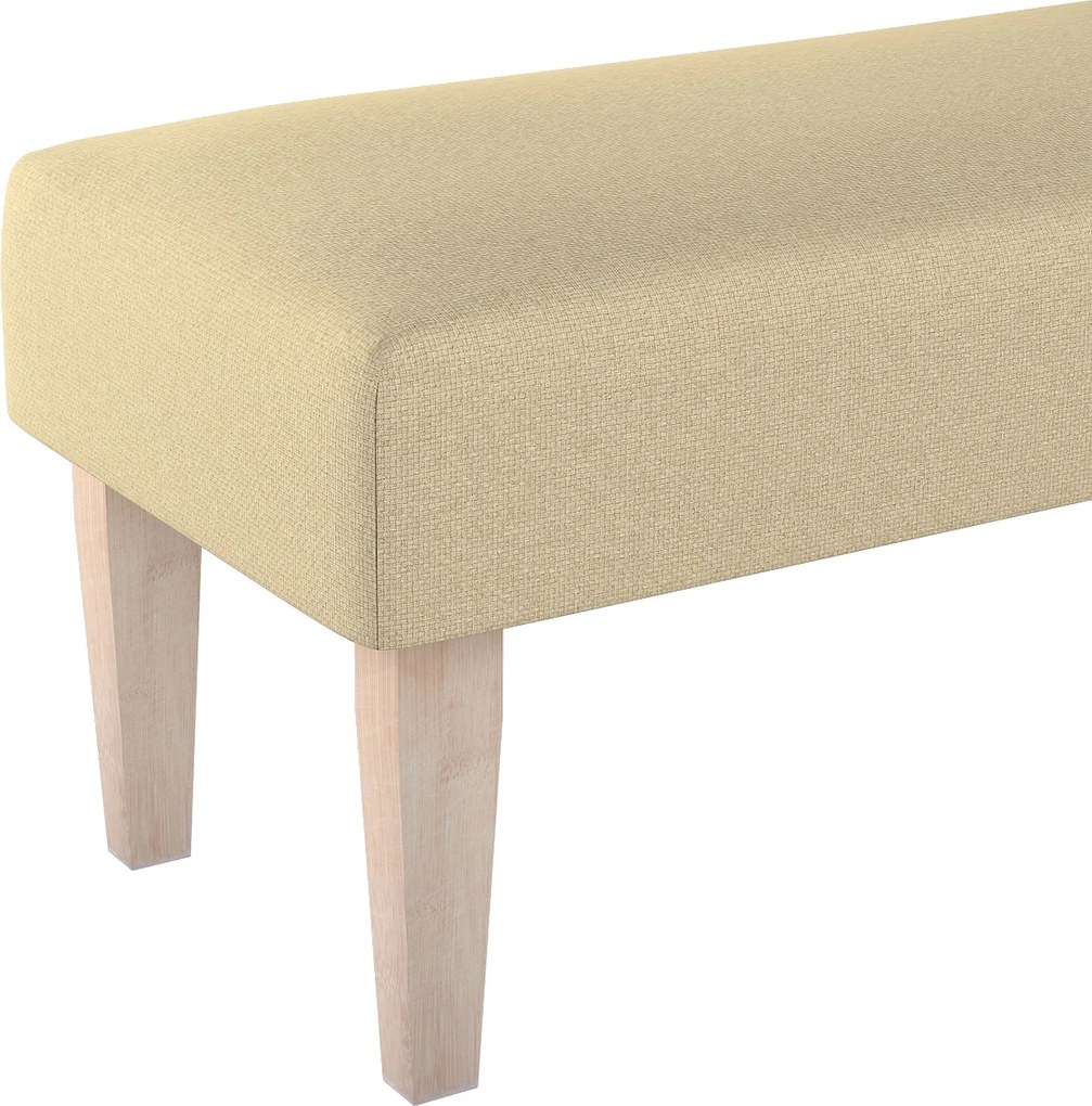 Dlouhá lavička 100x40cm barva zelená látka pletený vzor
