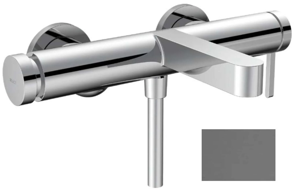 Hansgrohe Finoris - Vanová baterie, kartáčovaný černý chrom 76420340