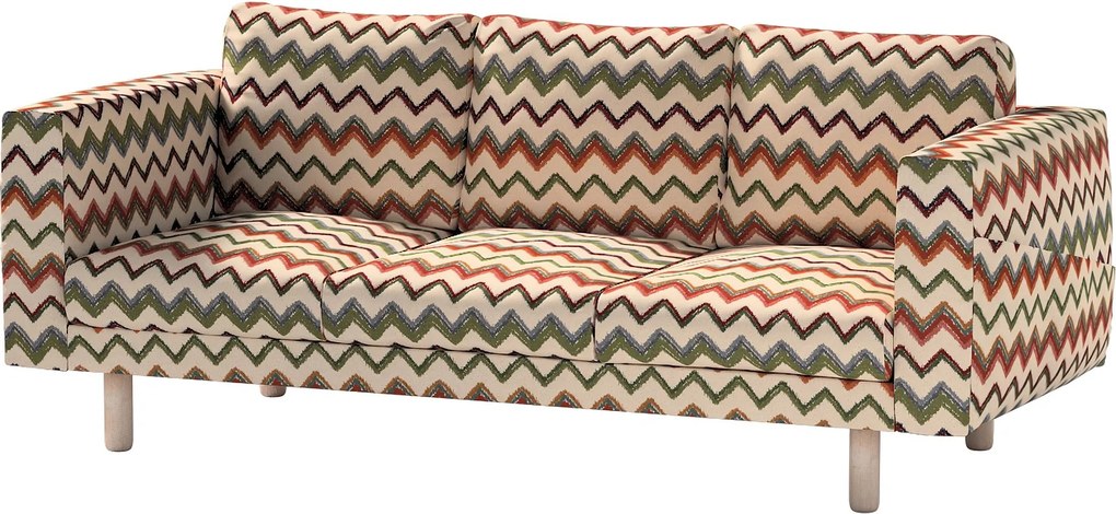 Potah na pohovku IKEA Norsborg 3-místná barva vícebarevná látka pletený vzor, vzorované