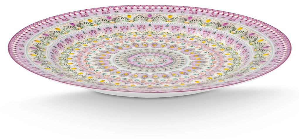 Pip Studio Lily &amp; Lotus talíř Ø32cm, lila (Velký porcelánový talíř)