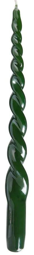 TWISTED Sada svíček 4 ks 29 cm - zelená