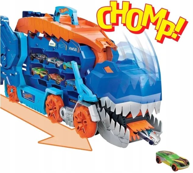 Mattel Hot Wheels City T-Rex tahač se světly a zvuky HNG50
