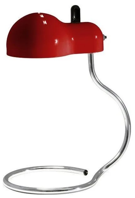 Linealight 9067 Minitopo Classic, červená stolní retro lampička, 1x7W LED E27, výška 36cm