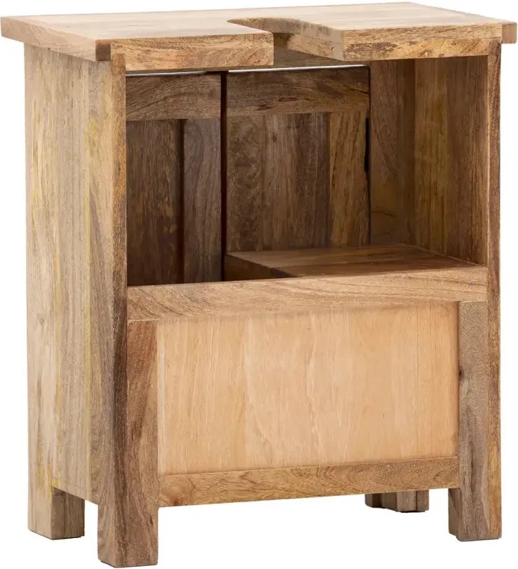 furniture-nabytek.cz - Masivní skříňka pod umyvadlo Santoro z mangového dřeva, povrchová úprava, přírodní barva