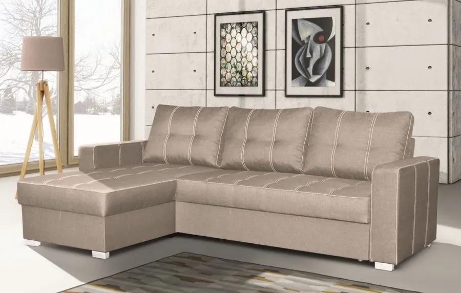Casarredo - Komfort nábytek Rohová sedací souprava DURANGO, rozkládací s úložným prostorem, výběr barev | potah: inari 95