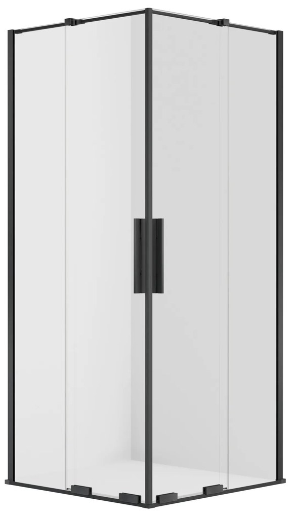 NEW TRENDY Smart Black čtvercový sprchový kout, 100x100x200mm, černá AQ EXK-4168