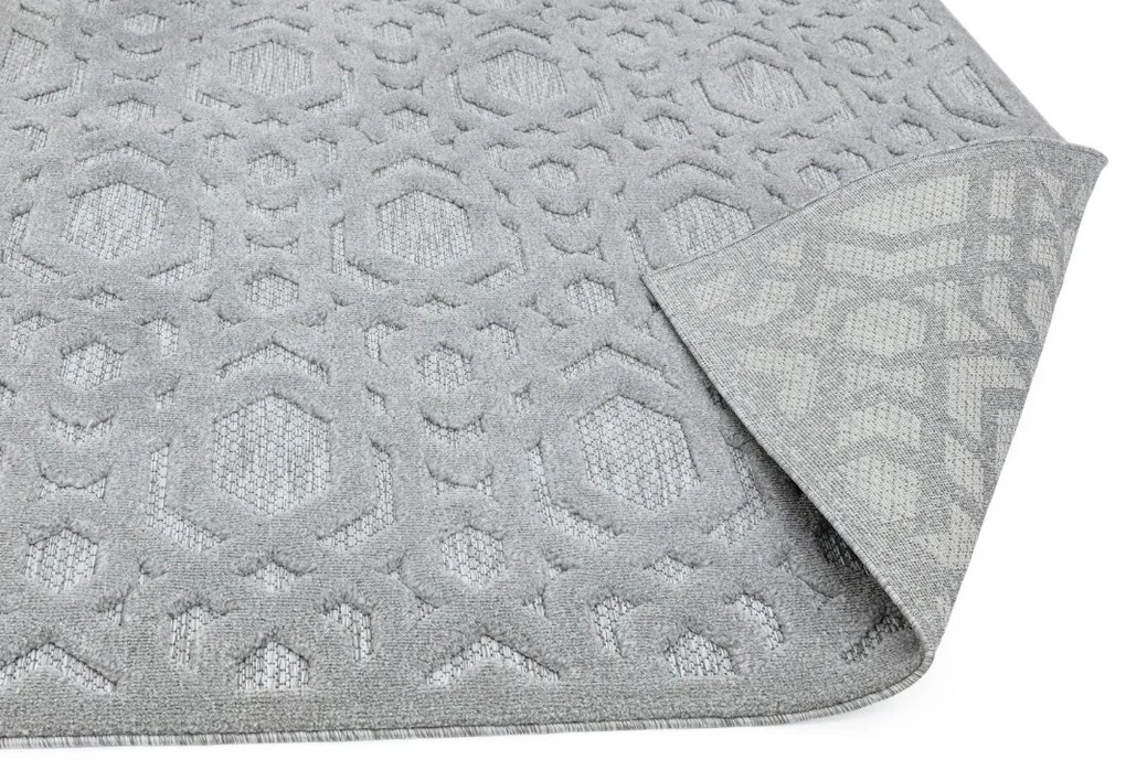 Tribeca Design Kusový koberec Secco Silver Geometric Rozměry: 120x170 cm