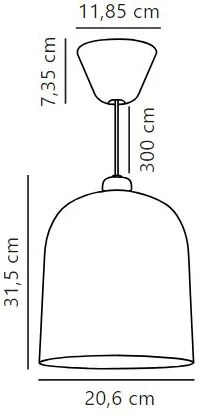 Nordlux 2020673003 Angle E27, závěsné svítidlo s možností změny směru svícení, 1x E27 max.60W, černá, průměr 20,6cm