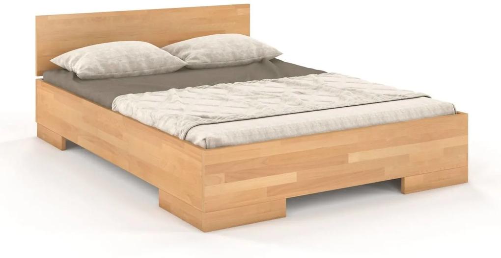 Prodloužená postel Spektrum - buk   , Buk přírodní, 120x220 cm