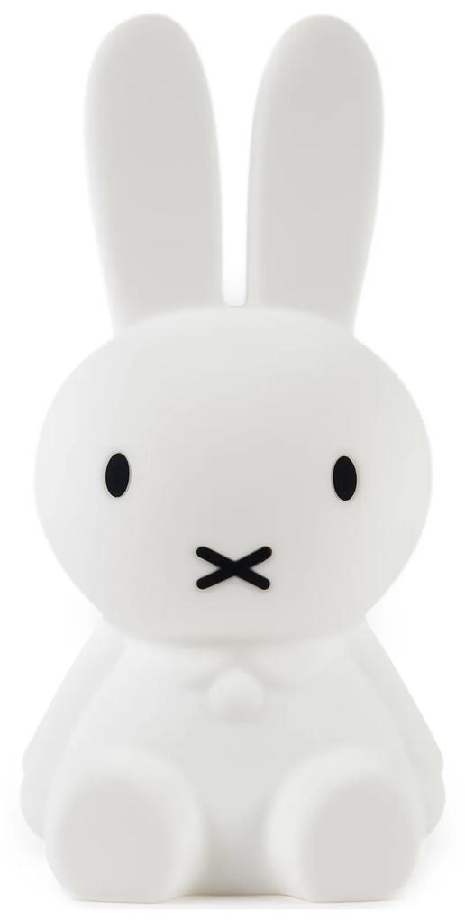 Mr Maria Dětská králičí LED lampička Miffy Bundle of Light, bílá barva, plast