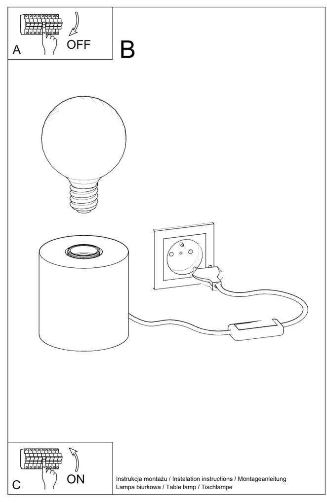 Stolní lampa Salgado, dřevěné tělo svítidla