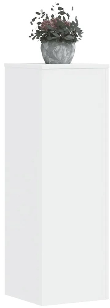 Stojany na rostliny 2 ks bílé 33 x 33 x 100 cm kompozitní dřevo 3307882