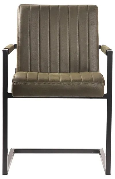 LABEL51 jídelní židle MILO armádně zelená Color: Army green UK-30.205