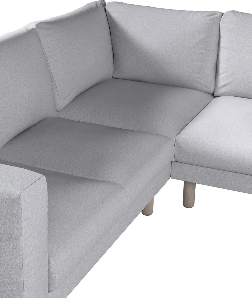 Potah na pohovku IKEA Norsborg rohová 4-místná barva šedá látka pletený vzor