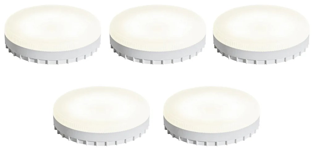 Sada 5 LED žárovek GX53 s 3-krokovým stmíváním Dim to Warm 7W 750 lm 2700K-4000K