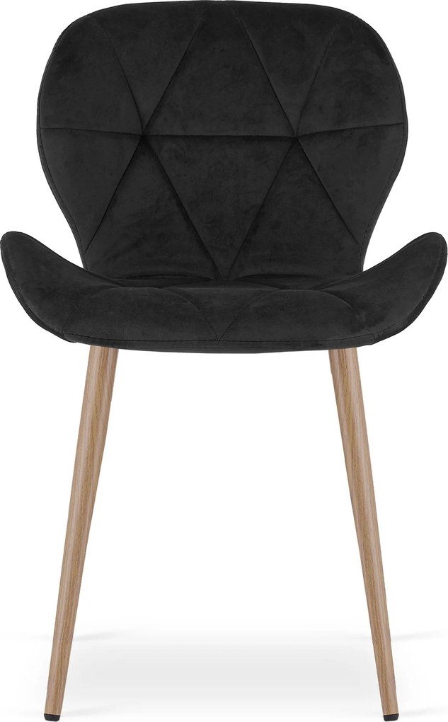 Jídelní židle MANGO VELVET, černá